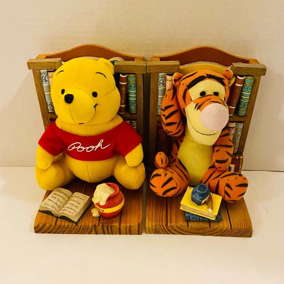 Disney | Toys | Winnie The Pooh Tigger Bookend Buddies Plush Figures ...